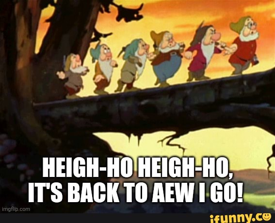 HEIGH-HO HEIGH-HO, ITS BACK TO AEW GO! - iFunny
