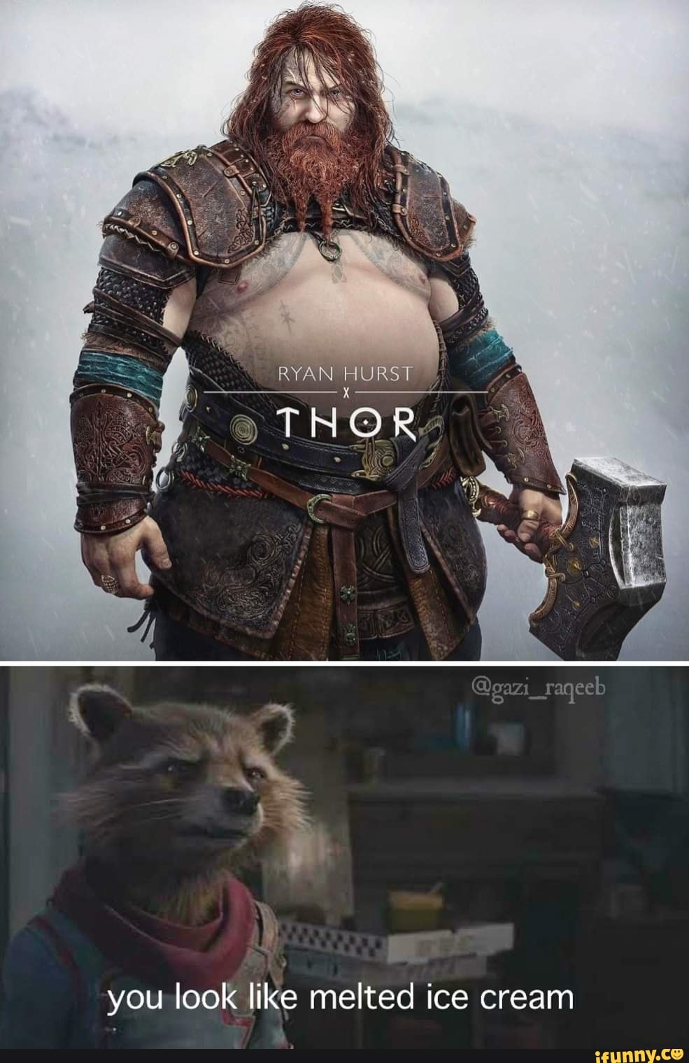 HURST) " THOR- you look like melted ice cream - iFunny