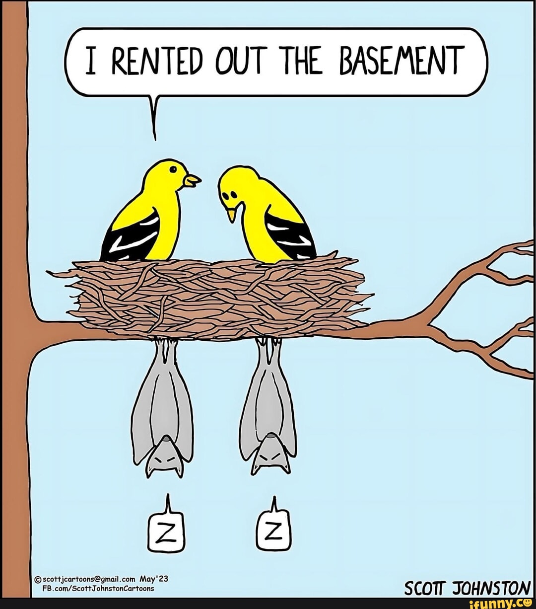 T RENTED OUT THE BASEMENT SSS SSS SSS SS - ©scottjcartoons@gmail.com ...