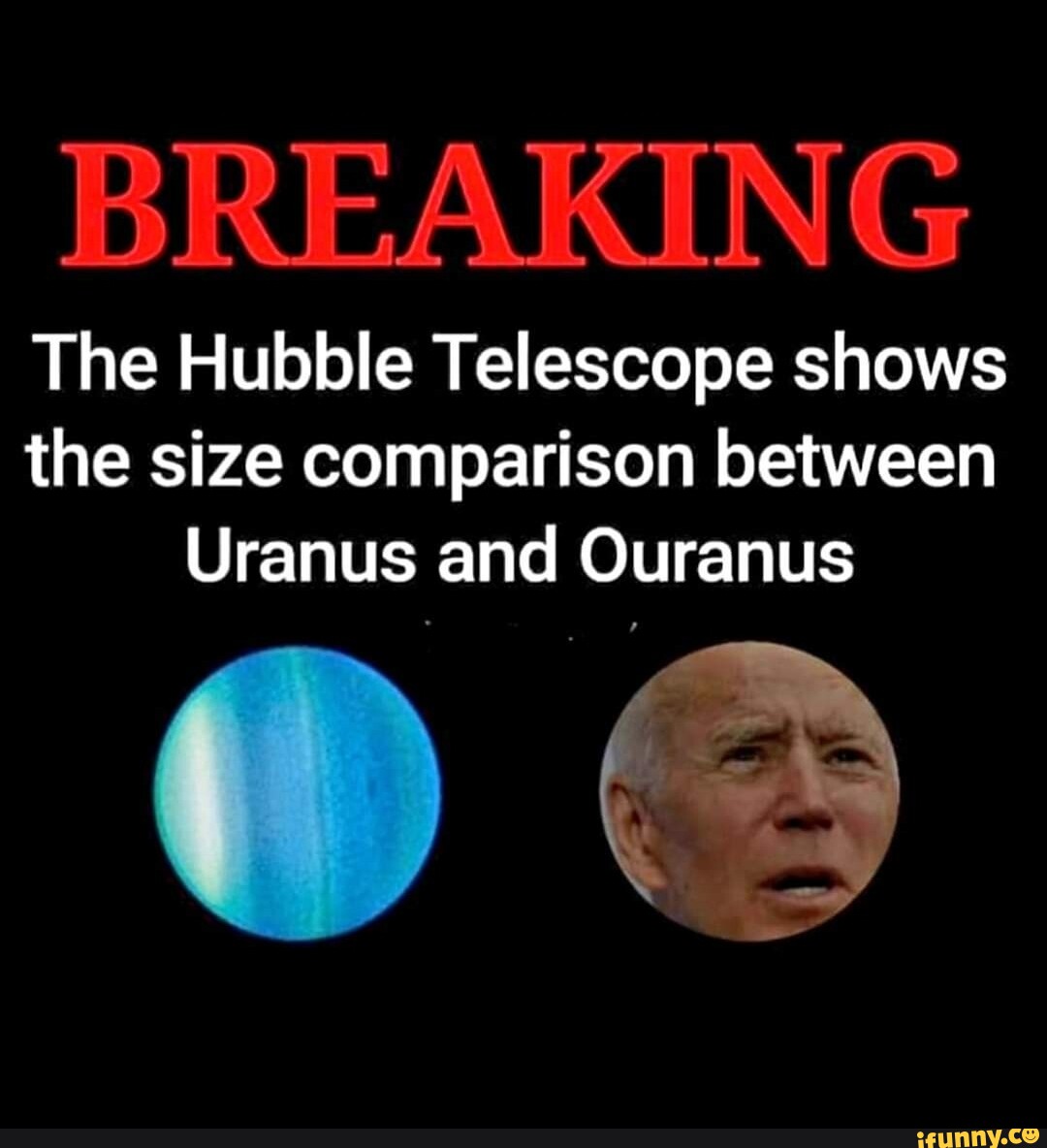 BREAKING The Hubble Telescope shows the size comparison between Uranus ... BREAKING The Hubble Telescope shows the size comparison between Uranus ...