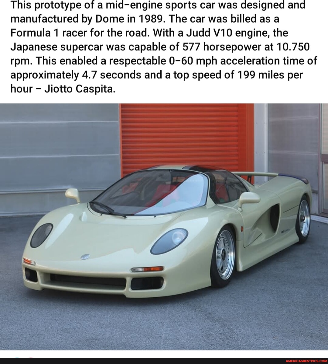 This prototype of a mid-engine sports car was designed and manufactured ...