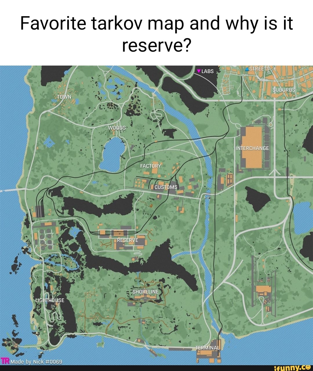 Favorite tarkov map and why is it reserve? FACTORY SUBLRBS INTERCHANGE ...