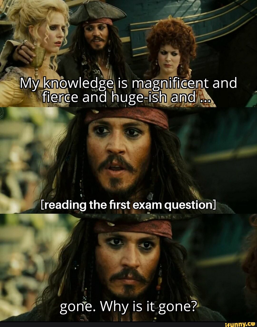 My knowledge is magnificent and fierce and huge-ish and [reading the ...