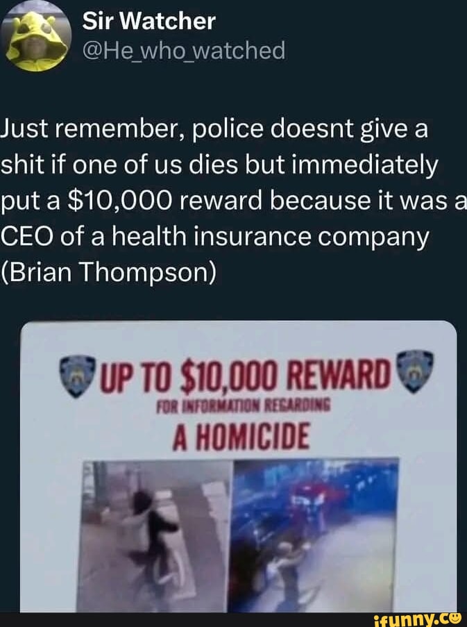 Sir Watcher @He who watched Just remember, police doesnt give a shit if ...