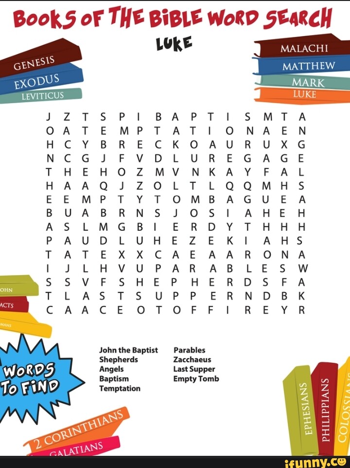Book 5 of THE BIBLE WoRD SEaRcH LUKE AM THEHOZMVNKAY FAL ot--> Oams tu ...