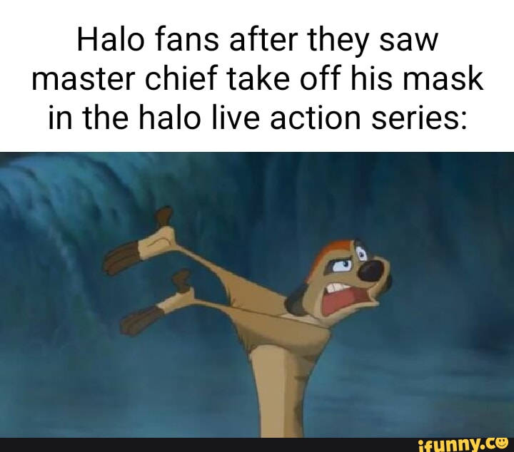 Halo fans after they saw master chief take off his mask in the halo ...