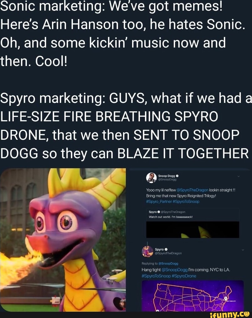 Sonic marketing: We've got memes! Here's Arin Hanson too, he hates ...