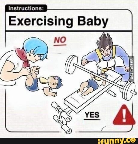 Exercising Baby - iFunny