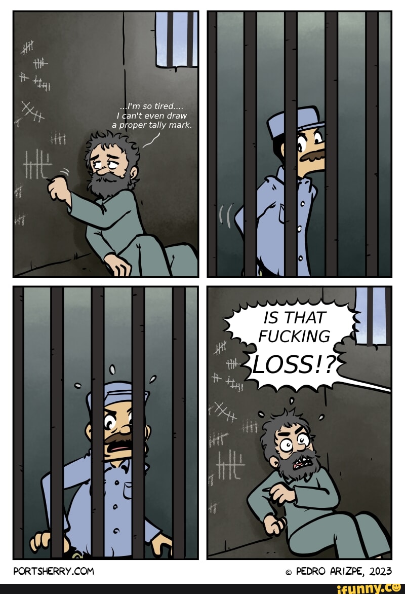 .ul'm so tired... can't even draw a proper tally mark. PEDRO ARIZPE ...