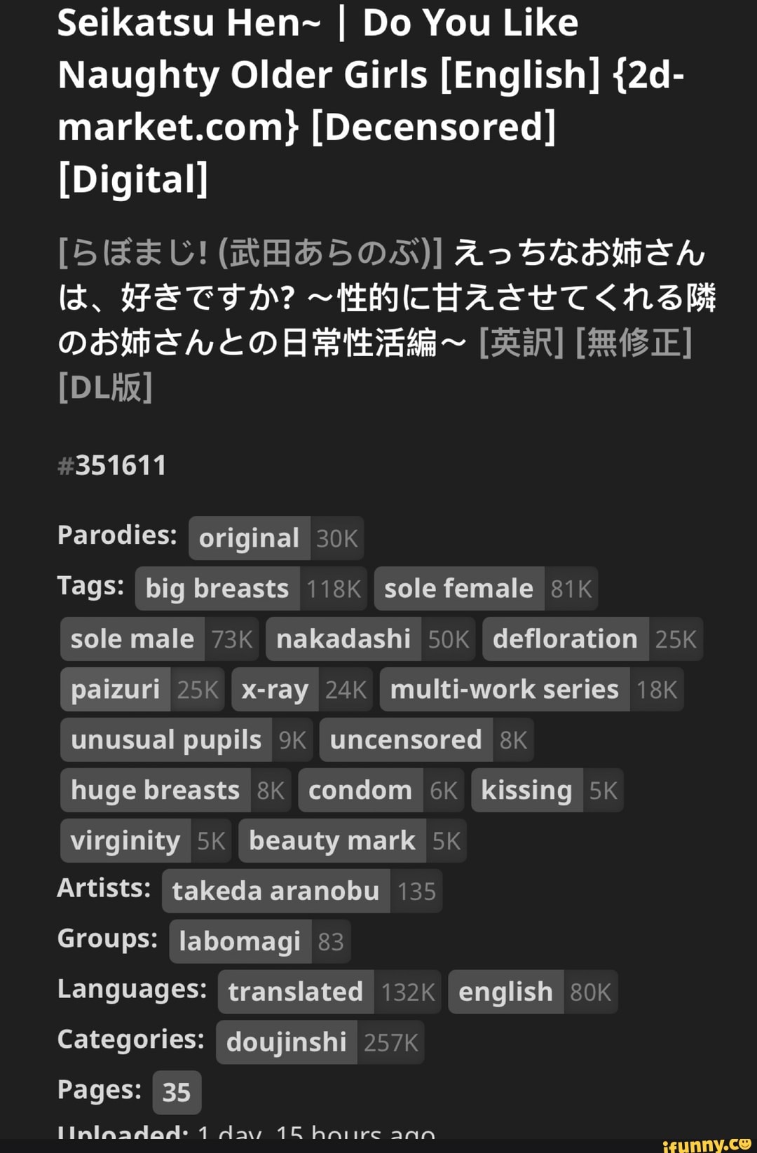 Seikatsu Hen~ I Do You Like Naughty Older Girls [English] market.com ...