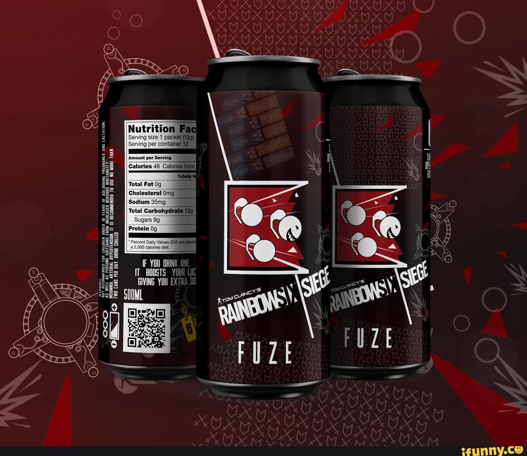 Design Energy Drink Rainbow Six: Siege operator FUZE by pugiduck - IF ...