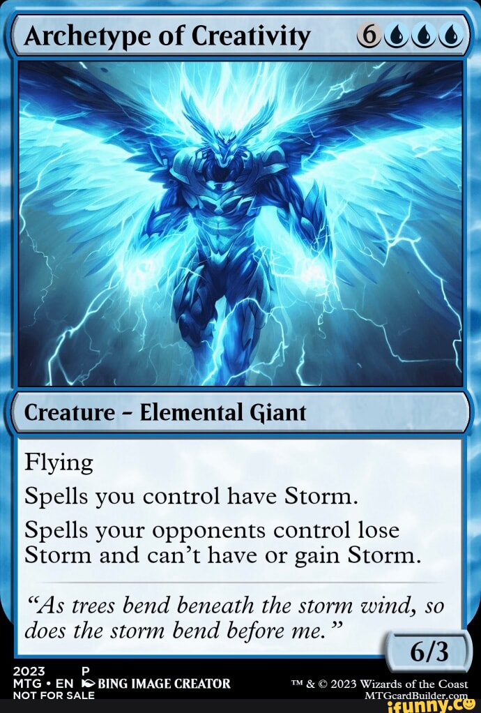 ( Archetype of Creativity Creature - Elemental Giant Flying Spells you ...
