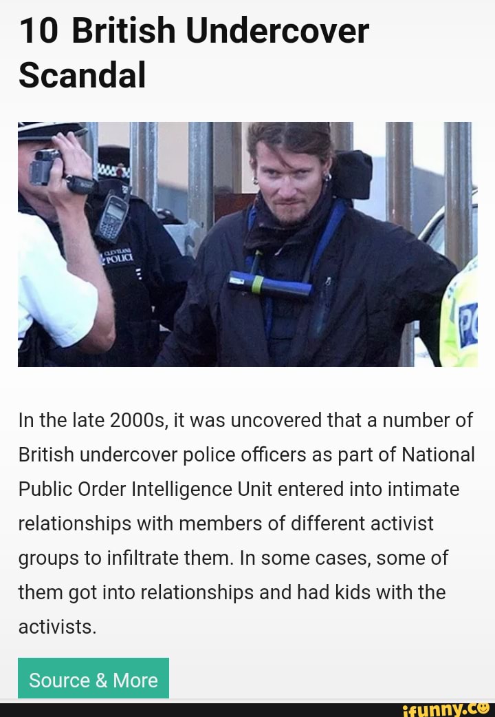 10 British Undercover Scandal In the late 2000s, it was uncovered that ...