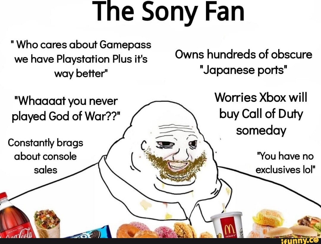 The Sony Fan "Who cares about Gamepass we have Playstation Plus it's ...