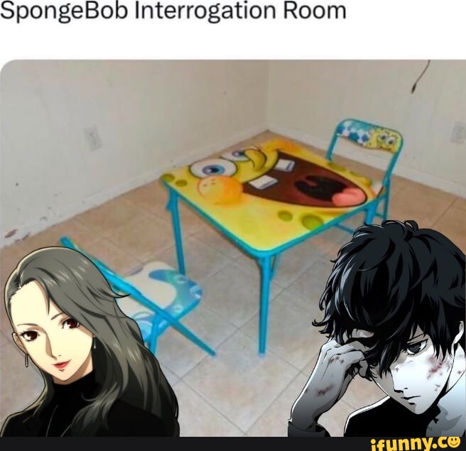 SpongeBob Interrogation Room - iFunny