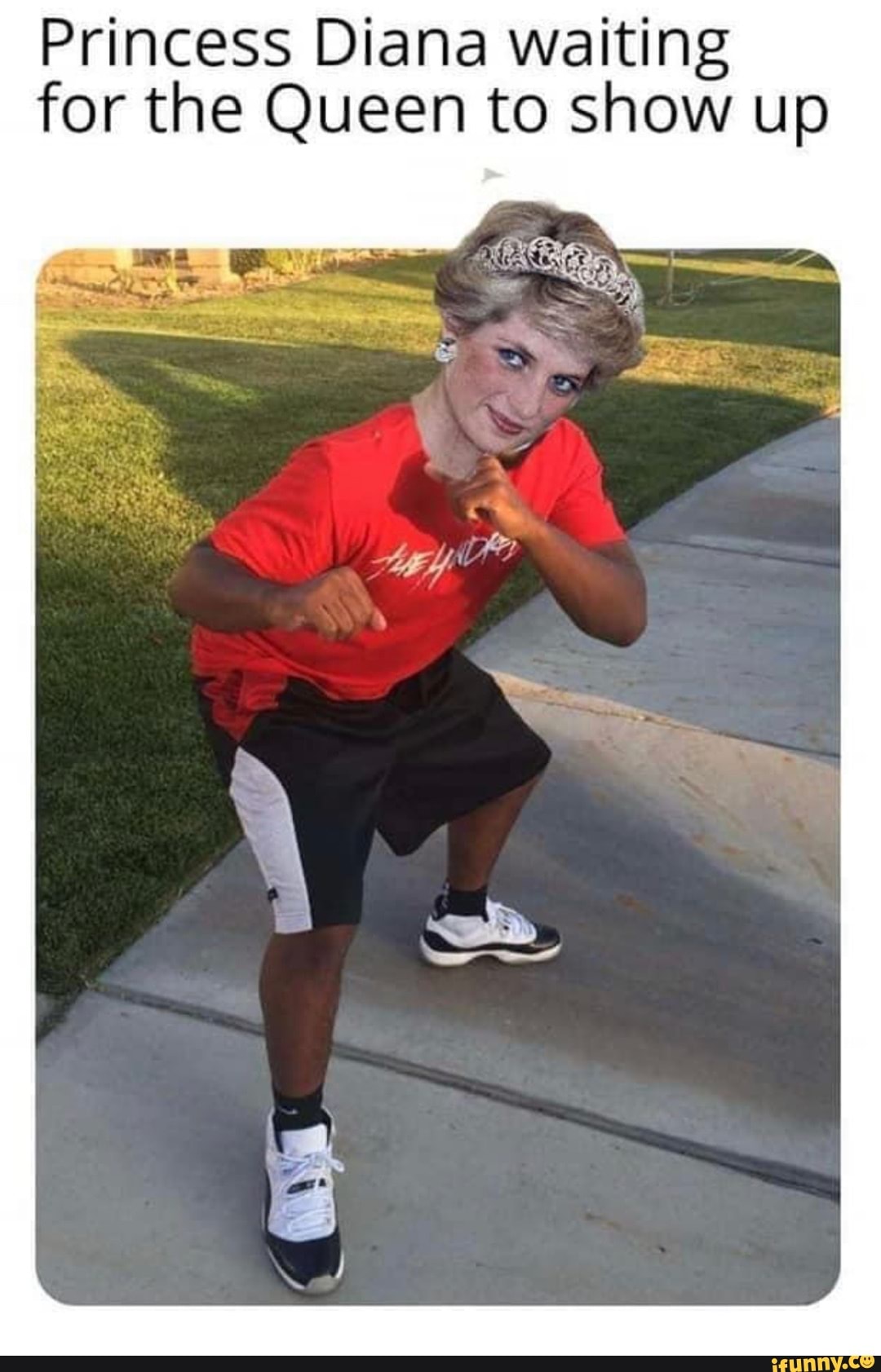 Princess Diana waiting for the Queen to show up - iFunny
