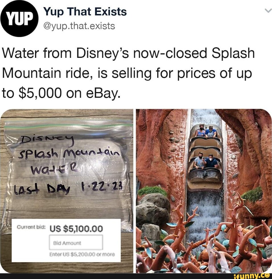 Yup That Exists @yup.that.exists Water from Disney's now-closed Splash ...