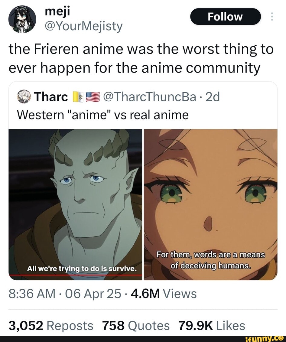 @YourMejisty Foll the Frieren anime was the worst thing to ever happen ...