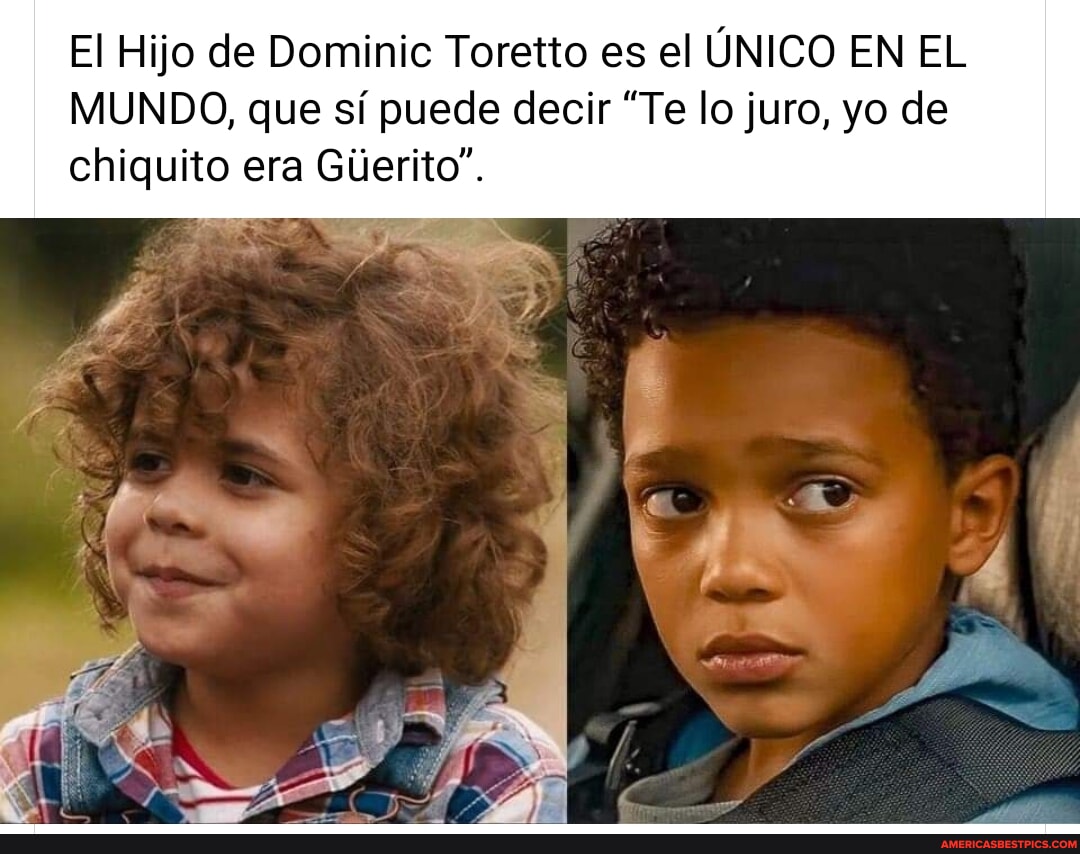 El Hijo de Dominic Toretto es el UNICO EN EL MUNDO, que si puede decir ...
