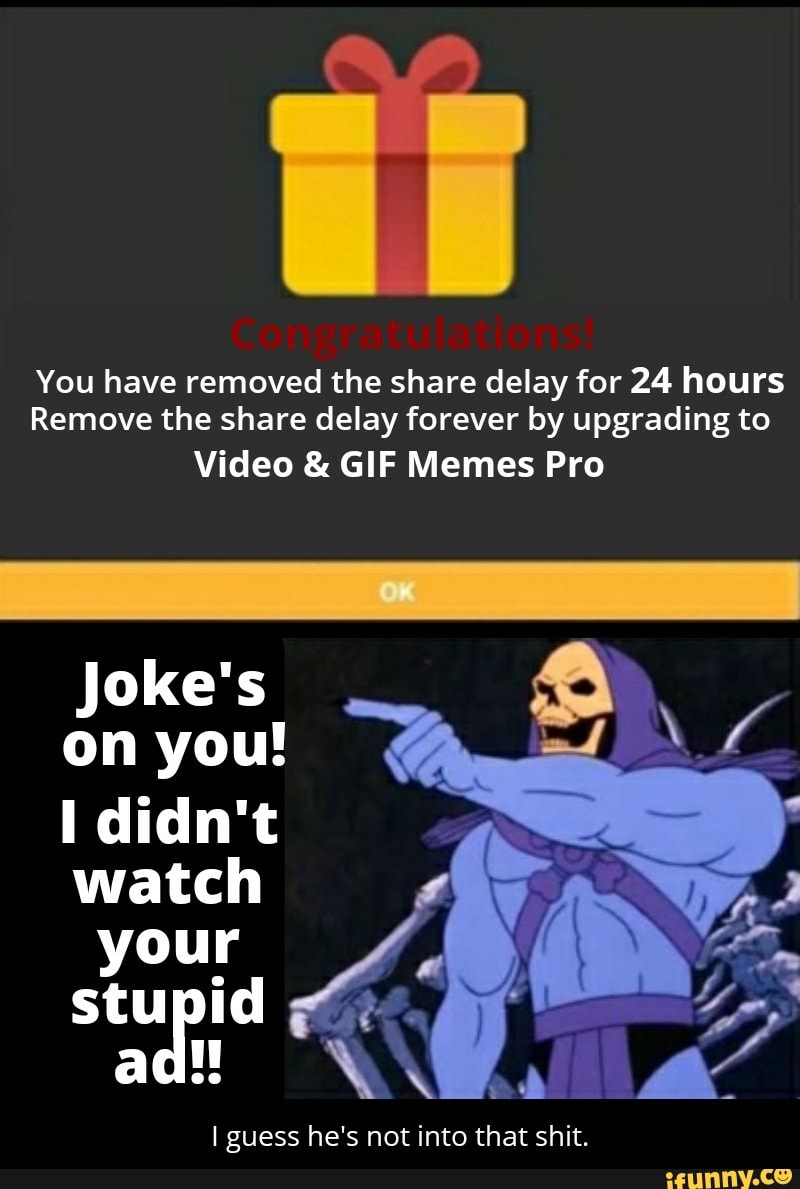 Congratulations! You have removed the share delay for 24 hours Remove ...