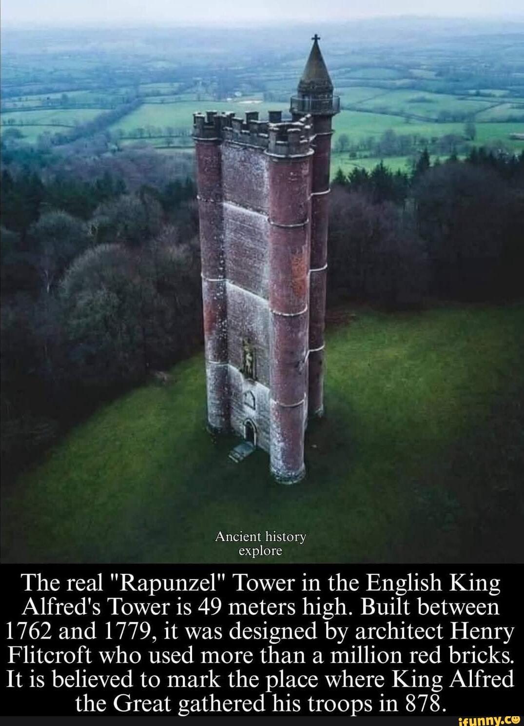 Ancient history explore The real "Rapunzel" Tower in the English King ...