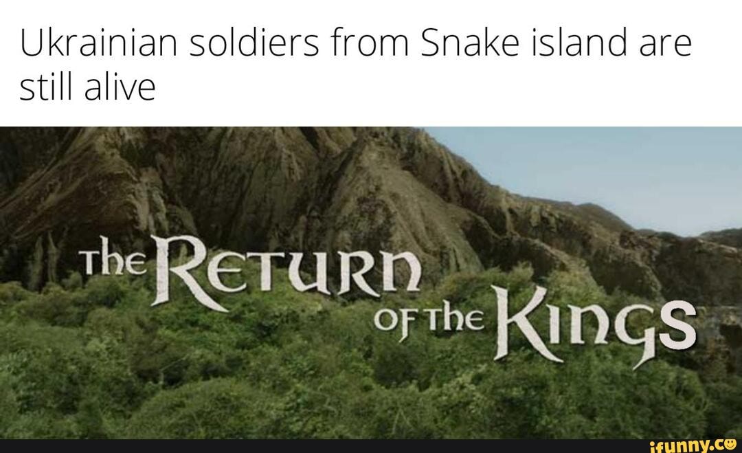 Ukrainian soldiers from Snake island are still alive the ETUR RD oF The ...