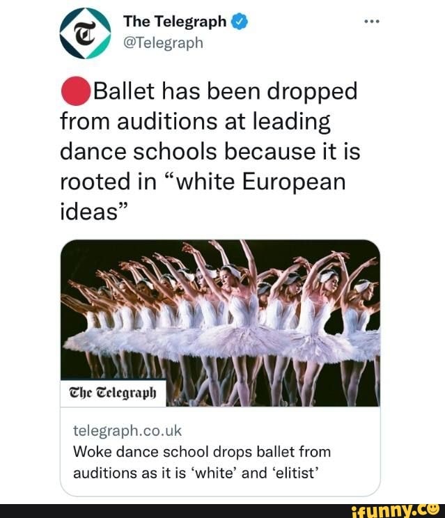 The Telegraph @ @Telegraph @Ballet has been dropped from auditions at ...