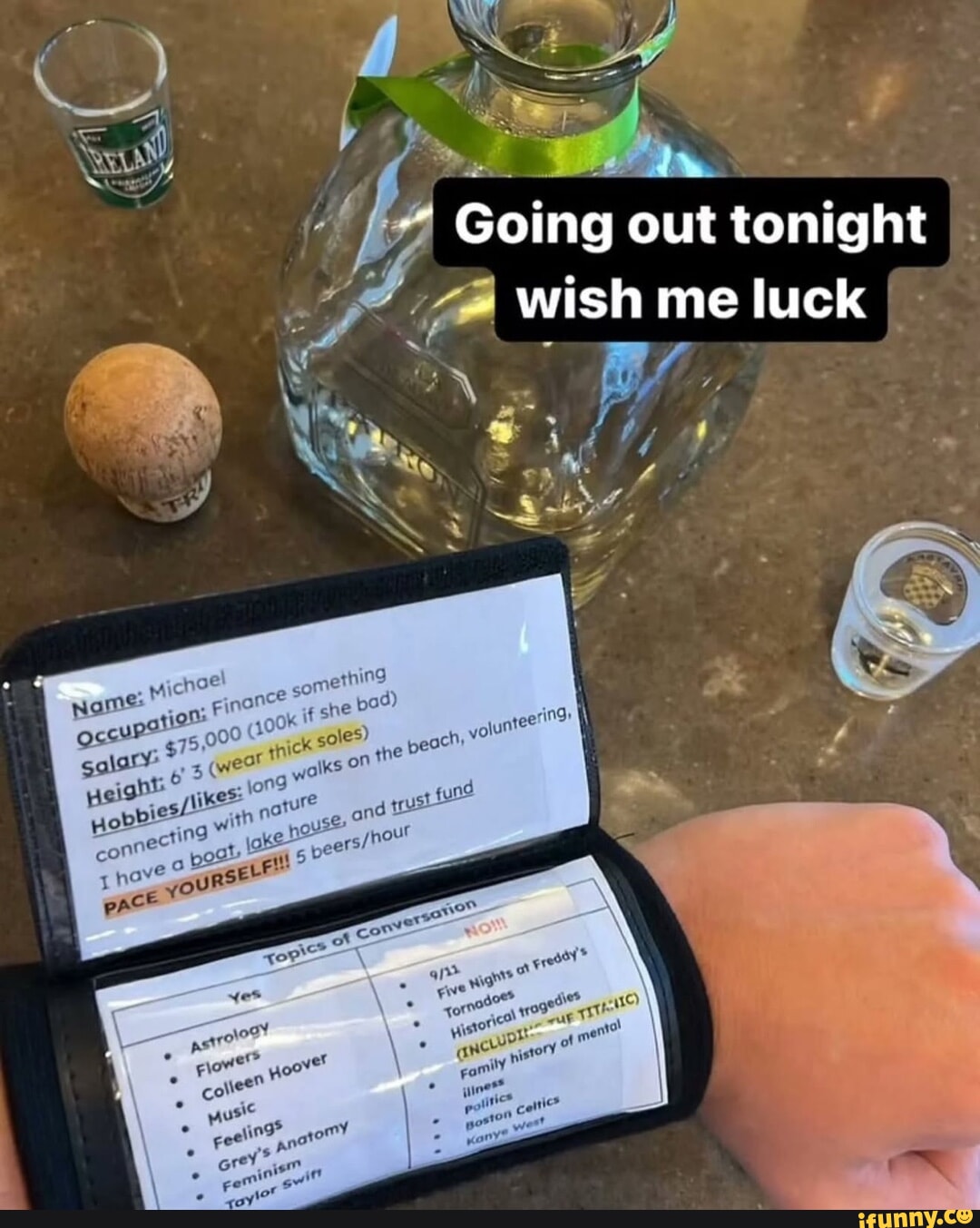 Going out tonight wish me luck - iFunny