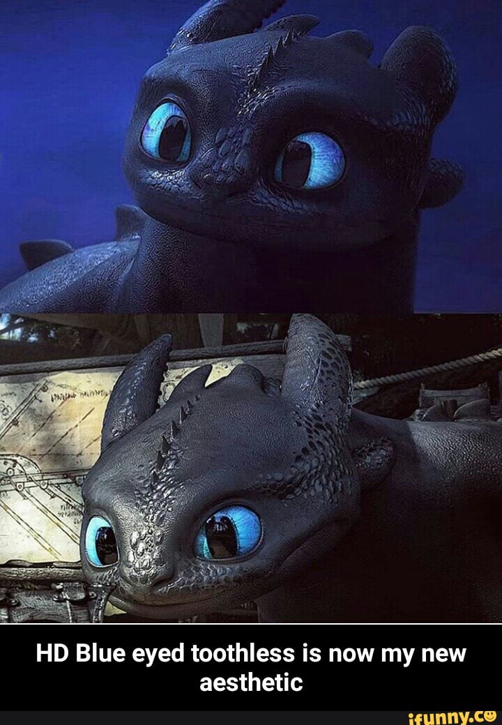HD Blue eyed toothless is now my new aesthetic - HD Blue eyed toothless ...