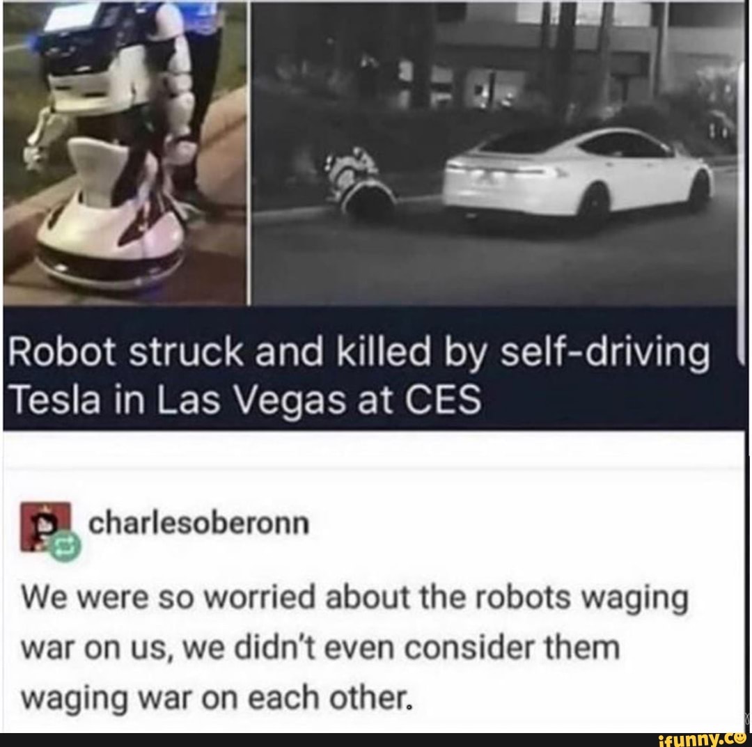 Robot struck and killed by self-driving Tesla in Las Vegas at CES We ...