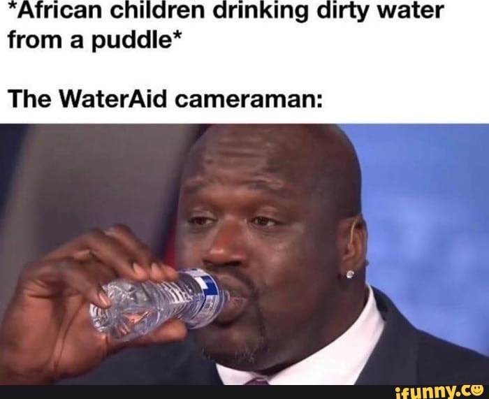 African children drinking dirty water from a puddle* The WaterAid ...