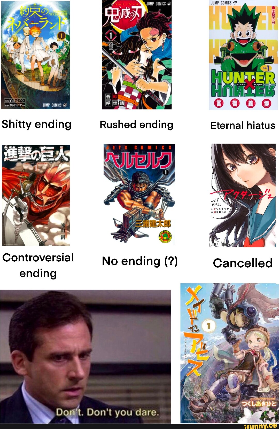 JUMP COMICS Shitty encling Rushed ending Eternal hiatus Controversial ...