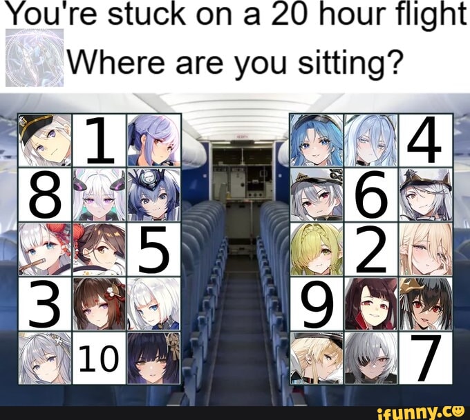Youre stuck on a 20 hour flight Where are you sitting? - iFunny