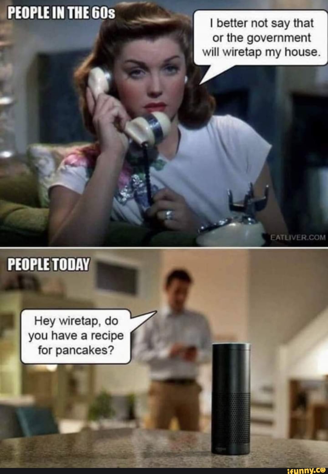 A recipe for pancakes? Hey wiretap. do you have - iFunny