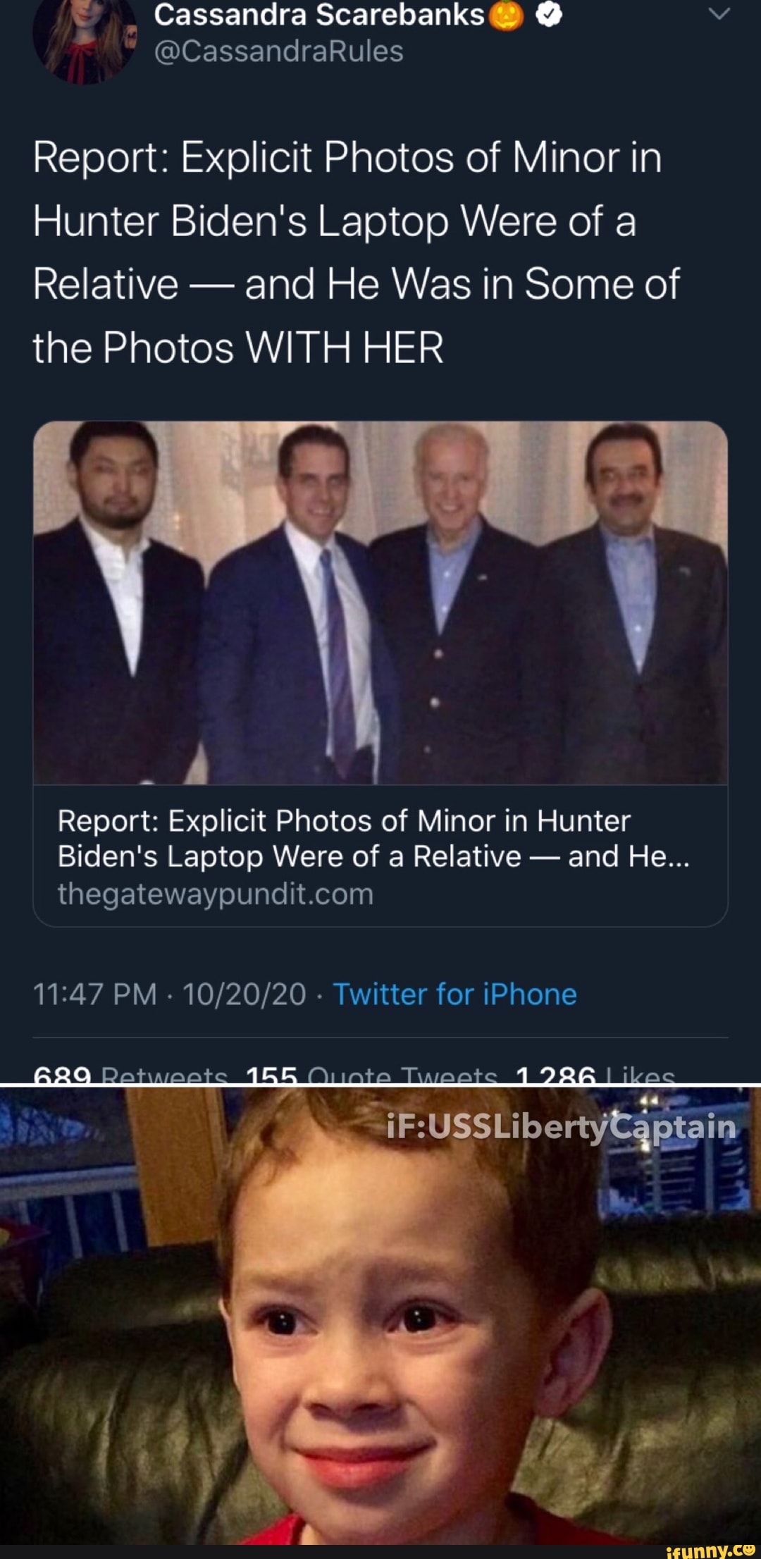 Cassandra Scarebanks@@ @CassandraRules Report: Explicit Photos of Minor ...