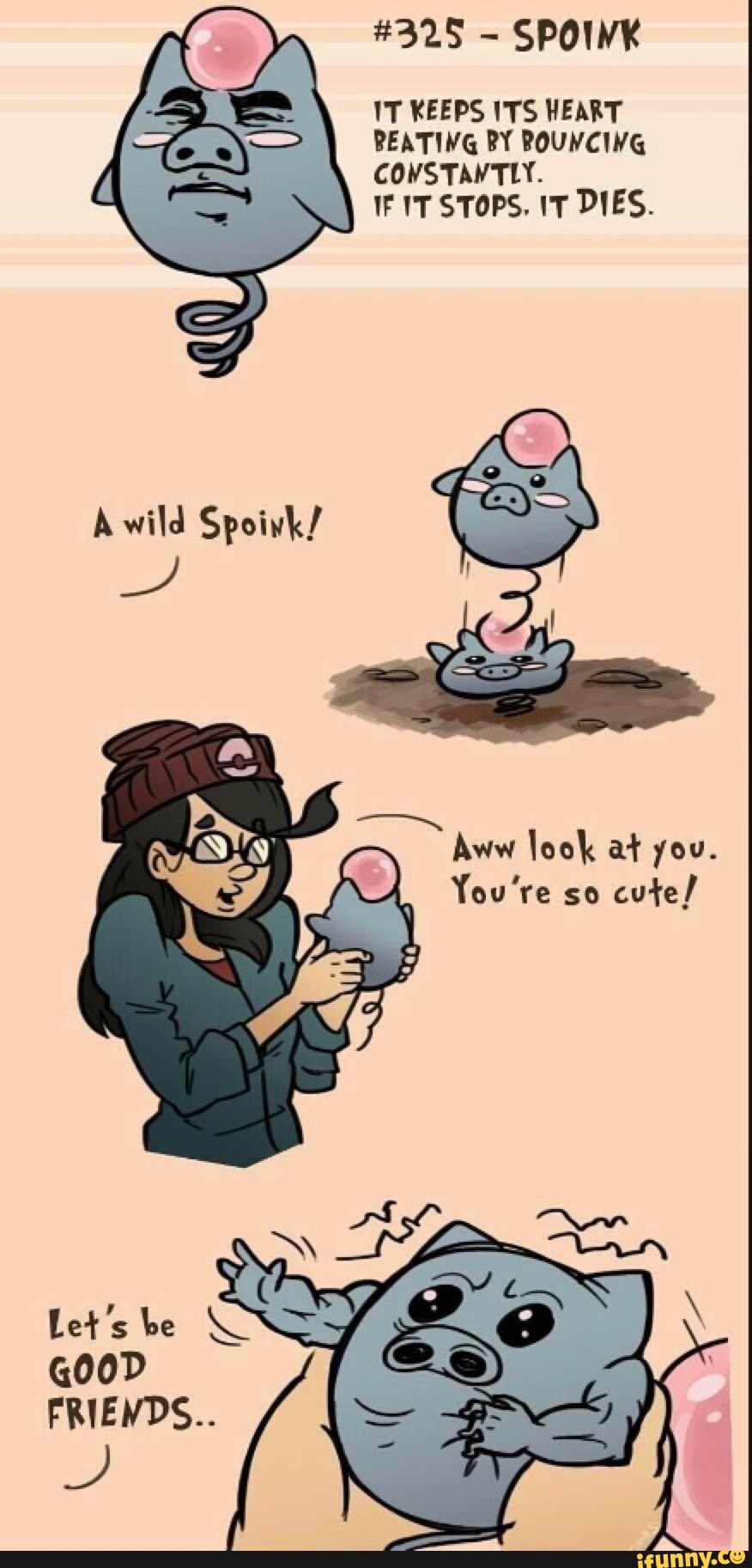 #325 SPOINK IT KEEPS ITS HEART BEATING BY ROUNCING CONSTANTLY. IF IT ...