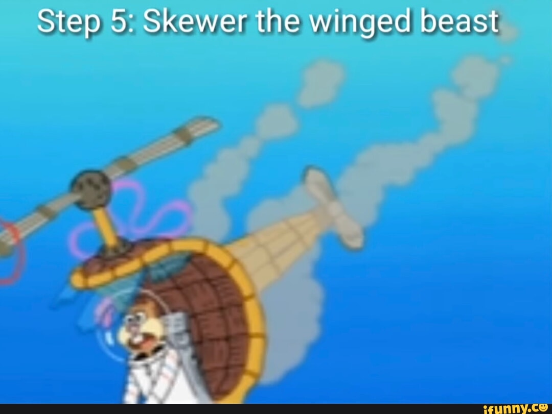 Step 5: Skewer the winged beast - iFunny