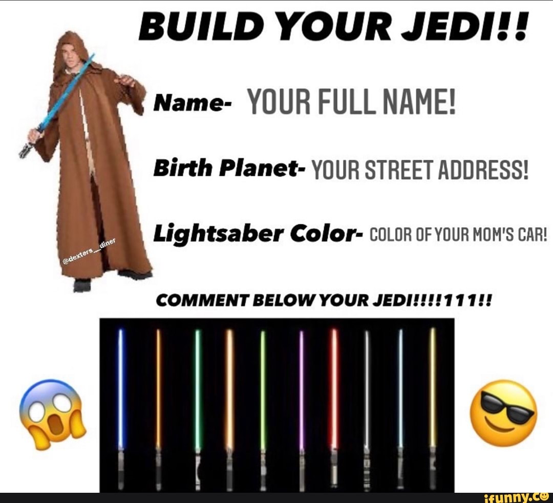 Jedi Name Memes