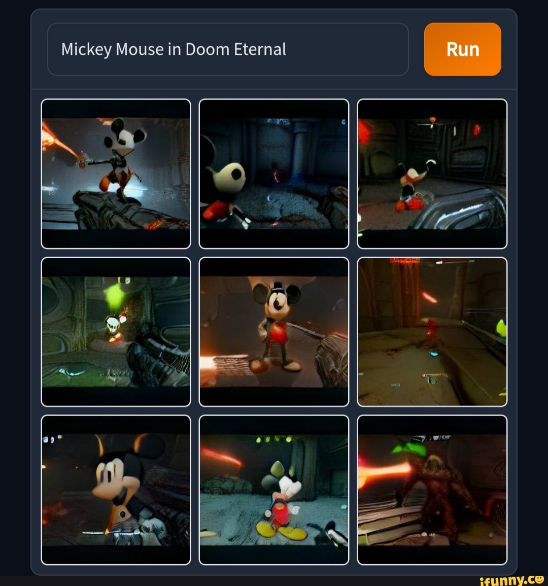 Run Mickey Mouse in Doom Eternal - iFunny