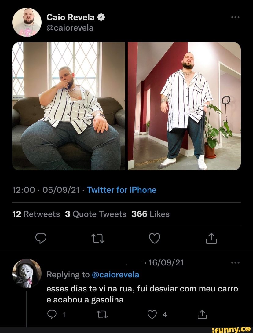 Caio Revela Qcaiorevela Twitter for iPhone 12 Quote 366 Likos Q Q ...
