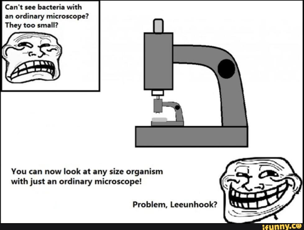 Can't see bacteria with an ordinary microscope? They too small? You can ...