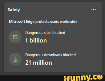 Downloads it anyway - Safety Microsoft Edge protects users woridwide ...