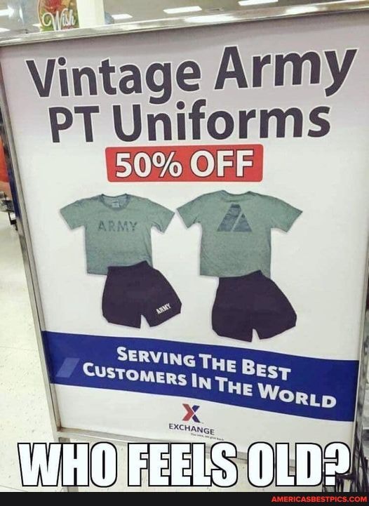 Vintage Army PT Uniforms SERVING T HE EXCHANGE - America’s best pics ...