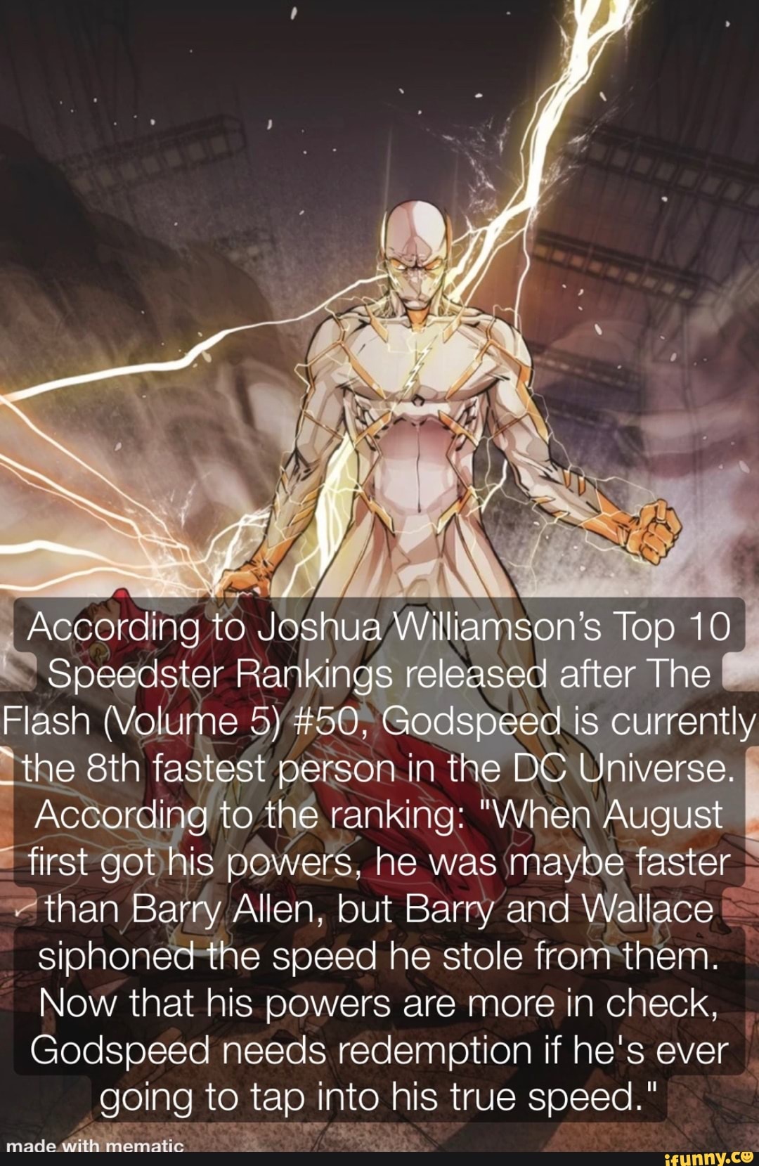 According to Joshua Williamson's Top 10 Speedster Rankings released ...