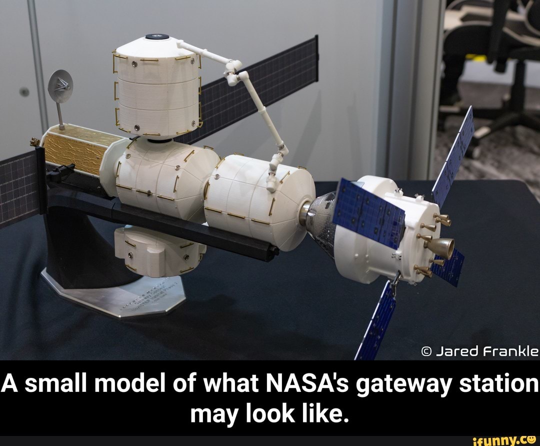 Jared Frankle A small model of what NASA's gateway station may look ...