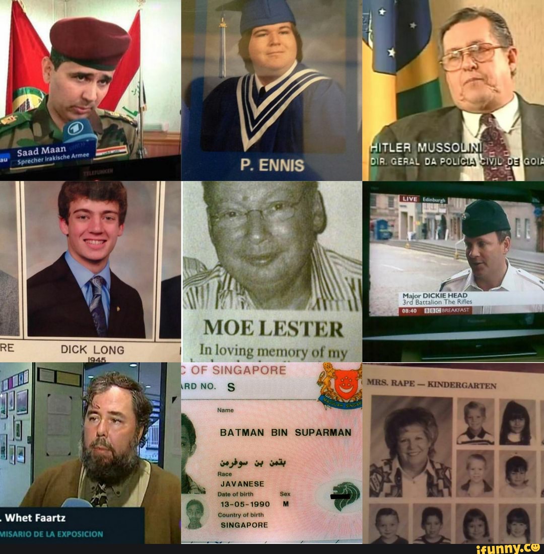 MOE LESTER _ In loving memory of my )F SINGAPORE Name BATMAN BIN ...