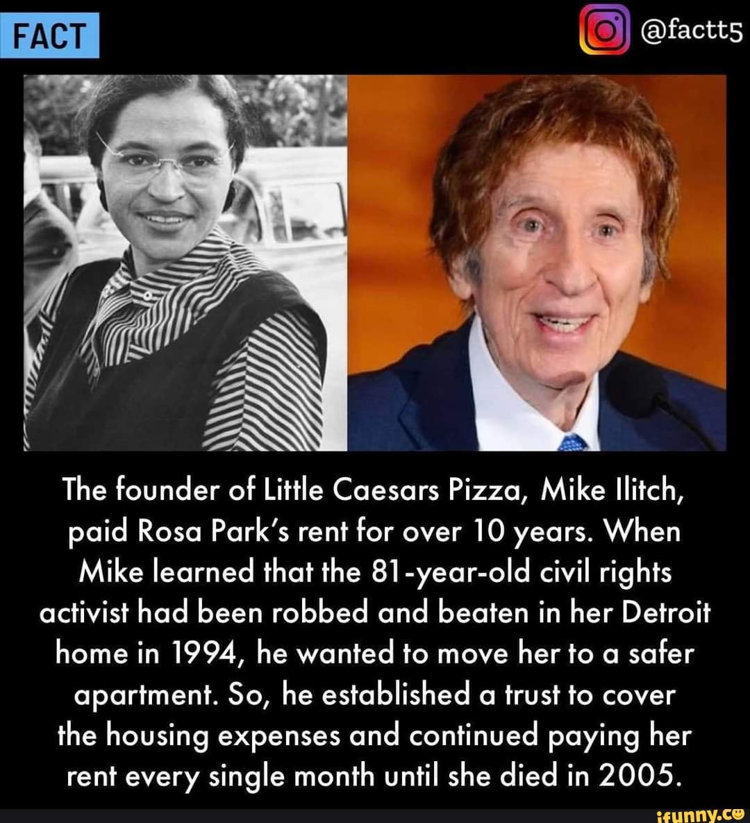 FACT @factts The founder of Little Caesars Pizza, Mike llitch, paid ...
