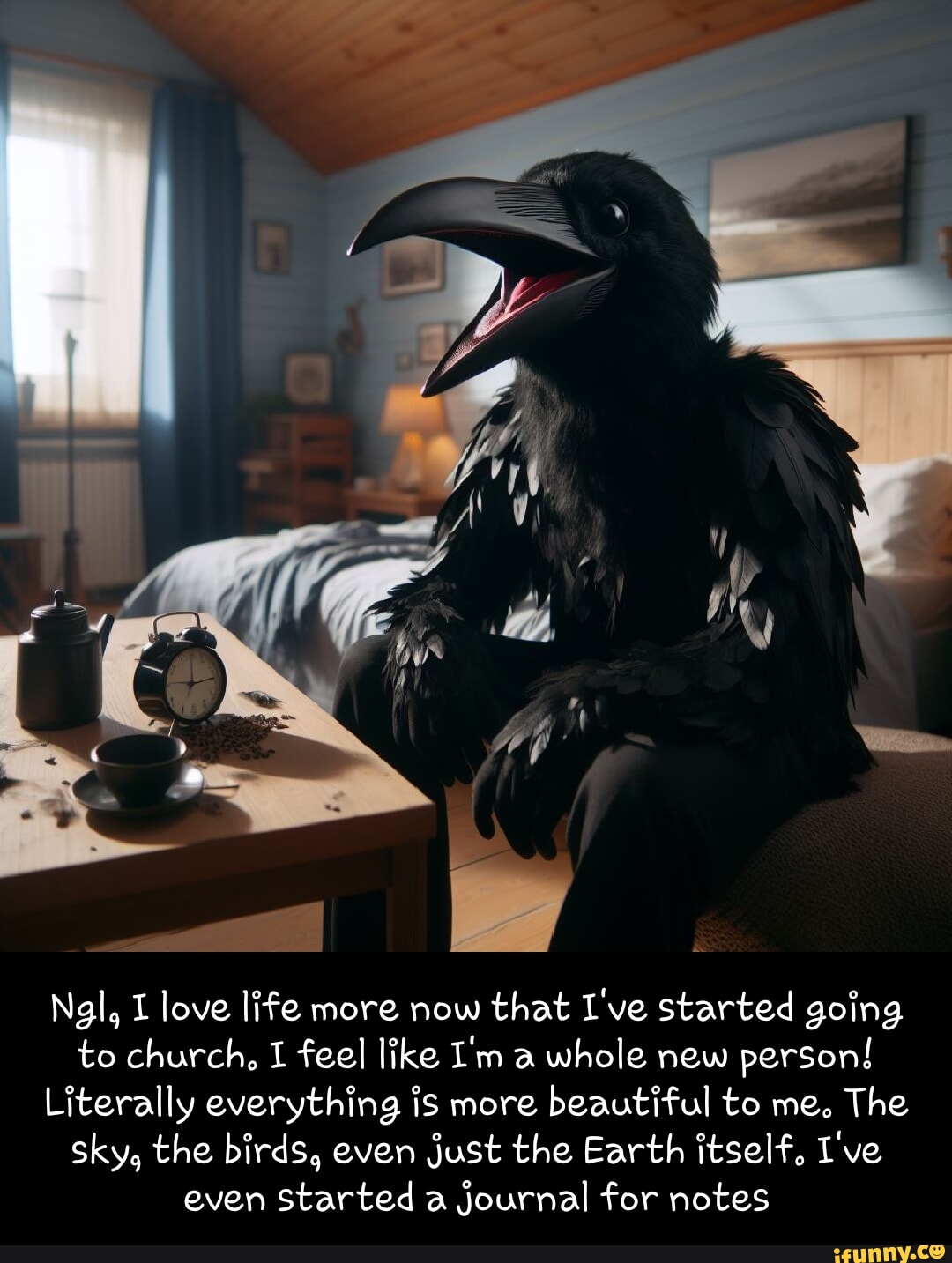 Ngl, I love life more now that I've started going to church, I feel ...