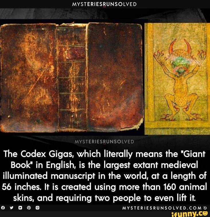 MYSTERIESRUNSOLVED MYSTERIESRUNSOLVED The Codex Gigas, which literally ...