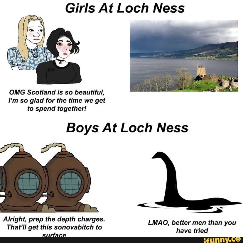 Girls At Loch Ness OMG Scotland is so beautiful, I'm so glad for the ...